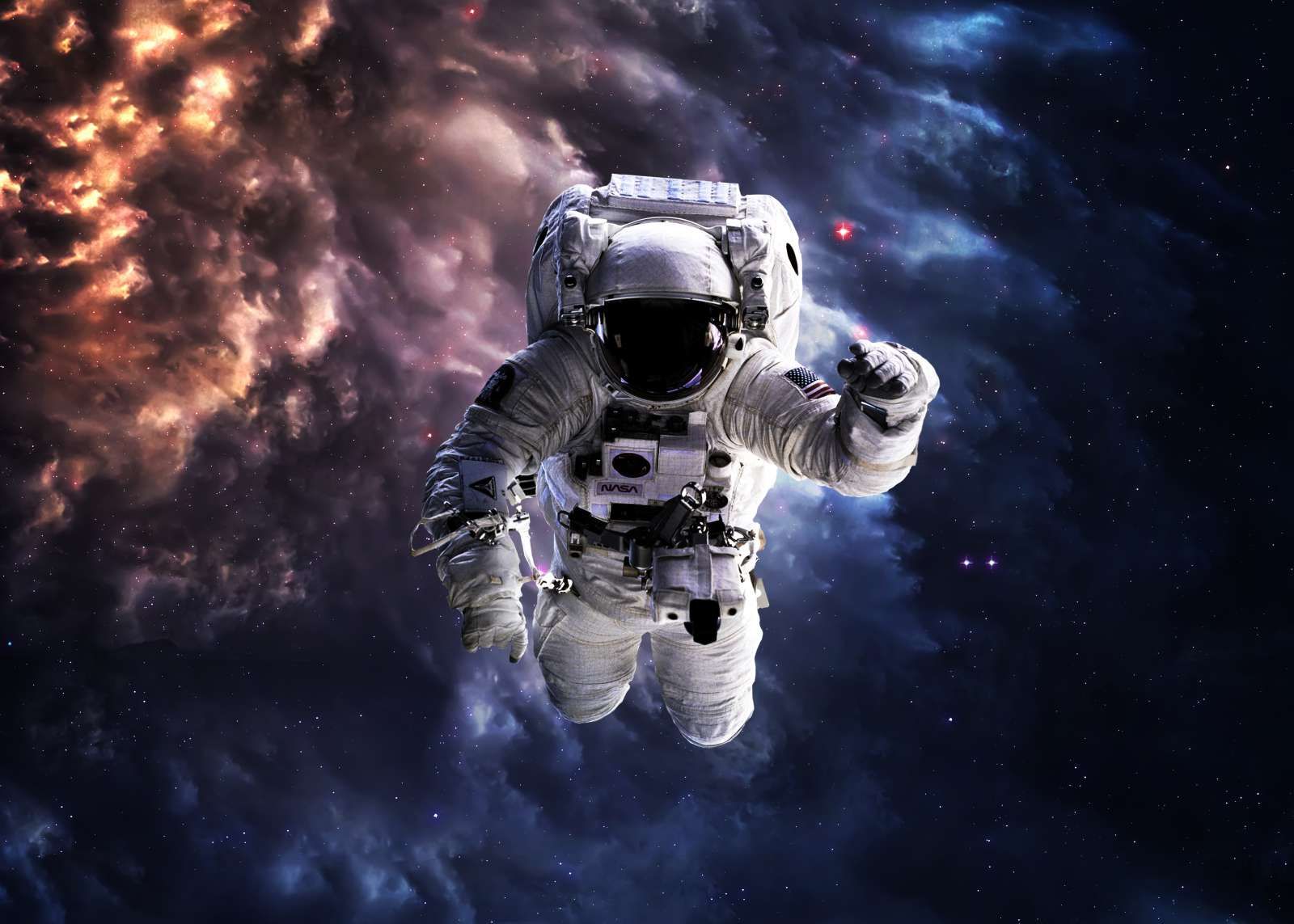 Astronaut In De Ruimte Behang Astronaut In De Ruimte Sfeer Aan De